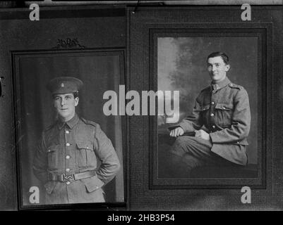 Copy of portraits of Lance Bridge and another soldier Stock Photo - Alamy