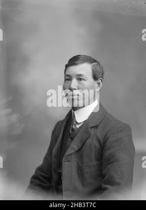Portrait of a man, inscribed 'Wong Yum'., circa 1910-1915, Wellington ...