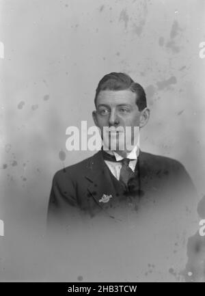 Portrait of a man, circa 1920, Wellington, by Berry & Co Stock Photo ...