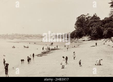 Shelly Beach, Ponsonby, Auckland, circa 1910, Auckland, by Muir ...