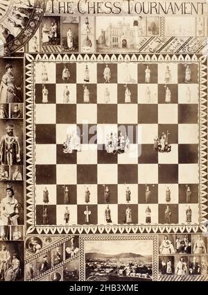 The Chess Tournament, Garrison Hall, Dunedin composite photographs ...