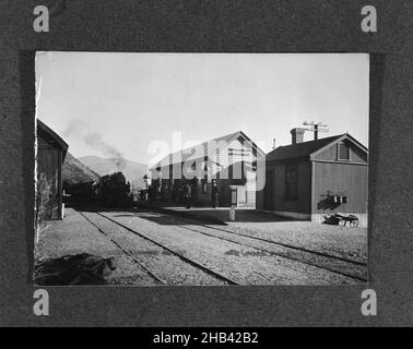 Copy of a photograph of Kerrow (Kurow) Railway Station, circa 1912, by ...