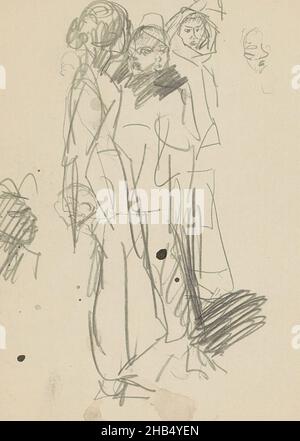 Standing figures, possibly women. Indian figure studies. Page 20 From ...