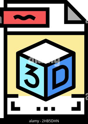 stl 3d file line icon vector illustration Stock Vector Image & Art - Alamy