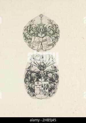 Coat of arms of the family De Graeff, Johannes Lutma I, Anonymous, 1648 ...