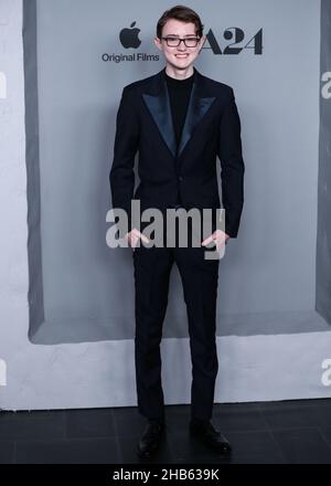 Lucas Barker arrives at the premiere of "The Tragedy of Macbeth" at the ...