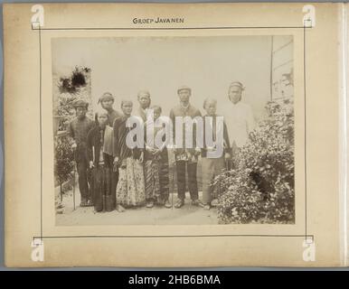 Group Javanese, Julius Muller, 1898 - 1902 photograph A group of ...