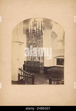 View of the Grote Kerk in Breda, before and after the fire of 1694 ...
