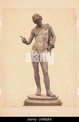 Bronze statue of Narcissus, from Pompeii, c. 1875 - c. 1900 photograph ...