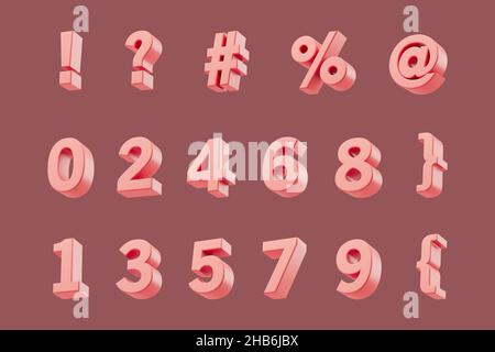 Illustration of Math Symbols and Numbers Stock Photo - Alamy