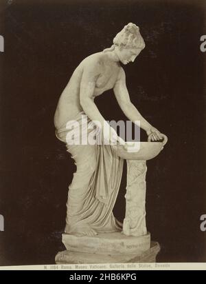 Sculpture of Danaïde; N. 1184 Roma. Museo Vaticano. Galleria Delle ...
