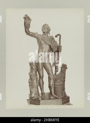 Sculpture of red faun, c. 1880 - c. 1904 photograph Faun standing ...