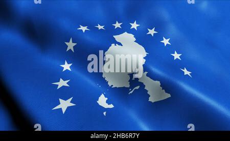 3D Flag of Veraguas Province, Panama. 3D Illustration Stock Photo - Alamy