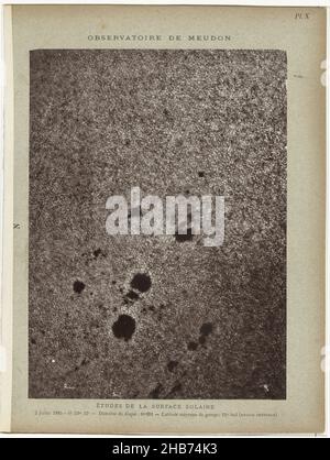 Pierre-Jules-César Janssen Surface of the sun, recorded by the ...