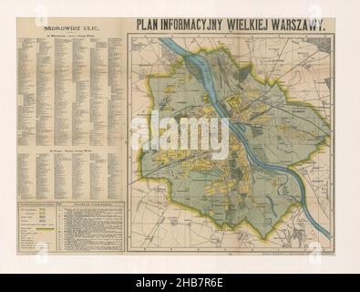 Warsaw Plan, Map of Warsaw, Warsaw Map, Old Warsaw Map, Retro Warsaw ...