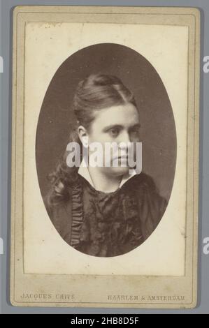 Portrait of an unknown woman, Jacques Chits, 1881 - 1887 Photograph ...