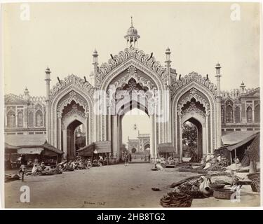 Lucknow; The Gateway of the Hooseinabad Bazaar. Samuel Bourne (English ...