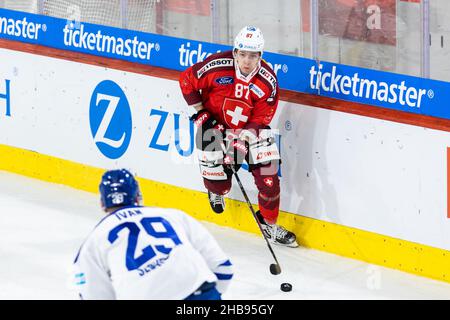 17.12.2021, Visp, Lonza Arena, Ice Hockey: Switzerland - Slovakia, # 64 ...