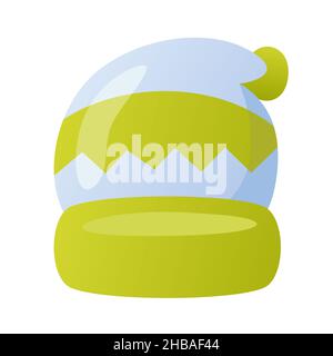 hat winter warma wool single isolated icon with filled line style ...
