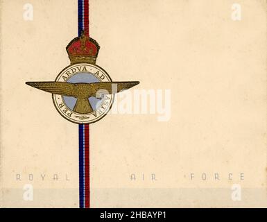 RAF Insignia, from WW2 world war 2 world war II on Beret cap hat Stock ...