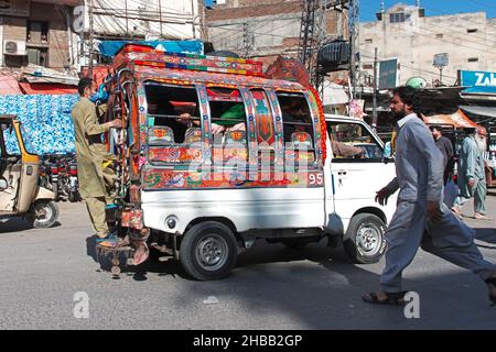 Public transport in Rawalpindi close Islamabad, Punjab province ...