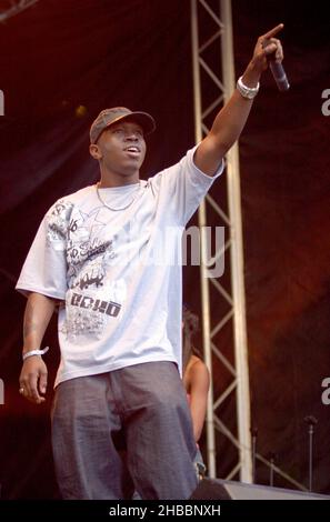 Big Brovaz on stage at the BRMB Party in the Park, Birmingham, UK. 5th ...