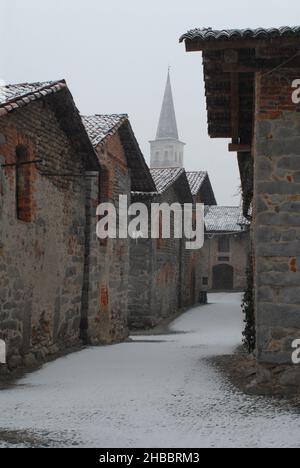 Ricetto medieval village in Candelo Stock Photo - Alamy
