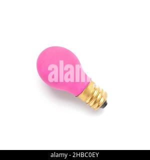 Eraser in shape of light bulb on white background Stock Photo - Alamy