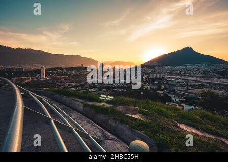 Sunset view in Monterrey Mexico Stock Photo - Alamy