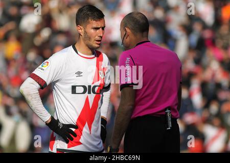 Sergi Guardiola of Rayo Vallecano during the La Liga match between ...