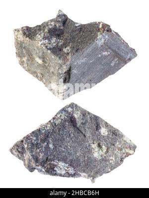raw porphyritic Basalt stone on dark background Stock Photo - Alamy