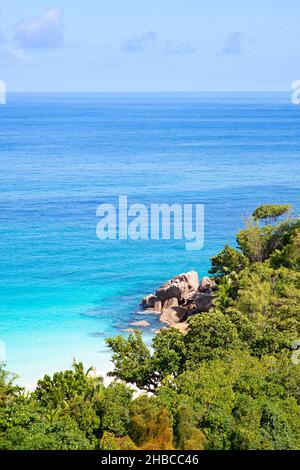 Famous Beach Anse Georgette on the Praslin island, Seychelles Stock ...