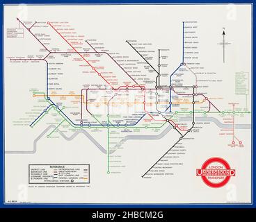 Harry Beck (Henry Charles Beck, 1902-1974) London UNDERGROUND MAP, 1933 ...