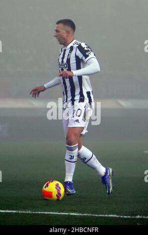 Bologna, Italy. 18th Dec, 2021. Bologna Vs. Juventus at the Renato Dall ...