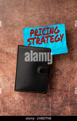 Inspiration showing sign Pricing, Business idea the method companies ...