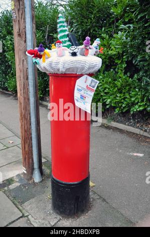 Christmas Post Box Topper Stock Photo - Alamy