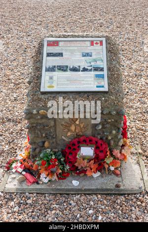 Canadian War Memorial, on Worthing seafront, Worthing, West Sussex ...