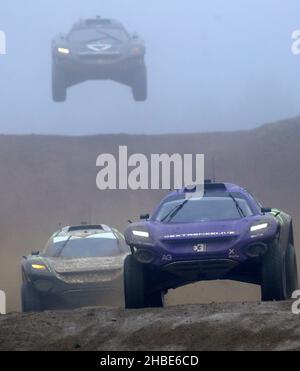 Veloce Racing driver Lance Woolridge during the Extreme E Jurassic X ...