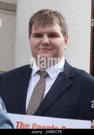 Conservative MP for Bridgend Jamie Wallis leaving Cardiff Magistrates ...
