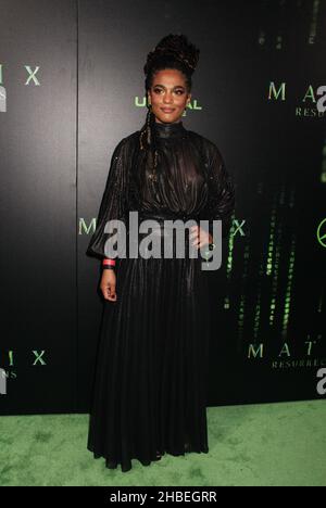 Freema Agyeman 12/18/2021 The U.S. Premiere of "The Matrix ...
