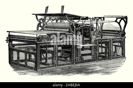 production on paper roll machine, close up Stock Photo - Alamy