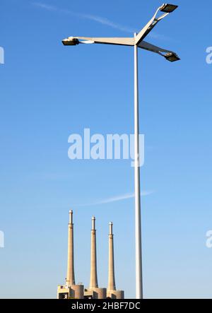River Besós River Park in Sant Adriá del Besos, Barcelona, Catalunya ...