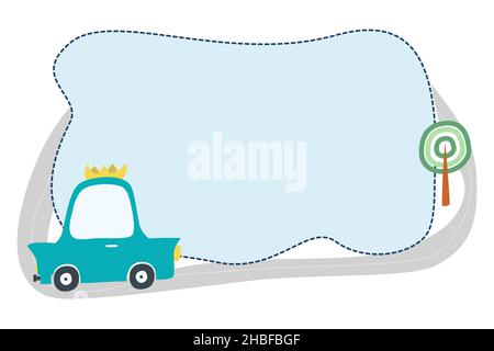 Cute kids frame with colorful cars Stock Vector Image & Art - Alamy