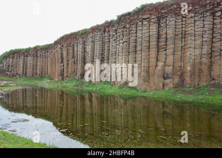 Basalt rock landscape at Penghu Island, Taiwan Stock Photo - Alamy