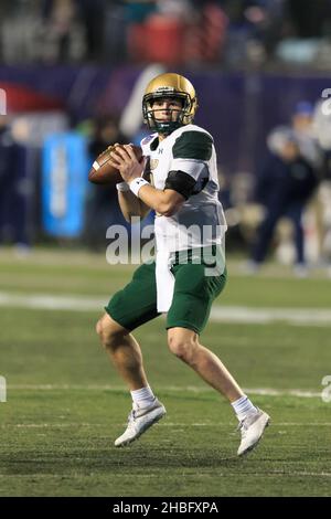 UAB quarterback Dylan Hopkins (9) looks to pass during an NCAA football ...