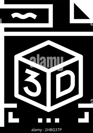 stl 3d file line icon vector illustration Stock Vector Image & Art - Alamy