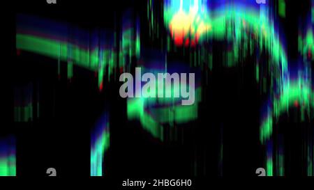 3d illustration - green Lines Expanding Tearing Across Frame to green ...