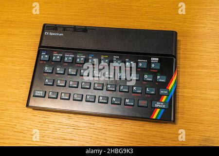 Sinclair ZX Spectrum +3 personal computer, launched in the UK in 1987 ...