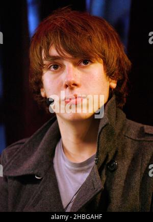Will Merrick during the Meet the Cast: Skins event at the Apple Store ...