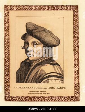 Self-portrait of Italian painter Andrea del Sarto Stock Photo - Alamy